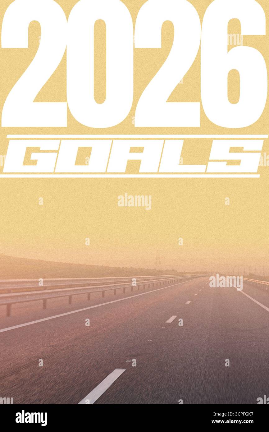 Planning for success in 2026 with road ahead and clear goals Stock ...