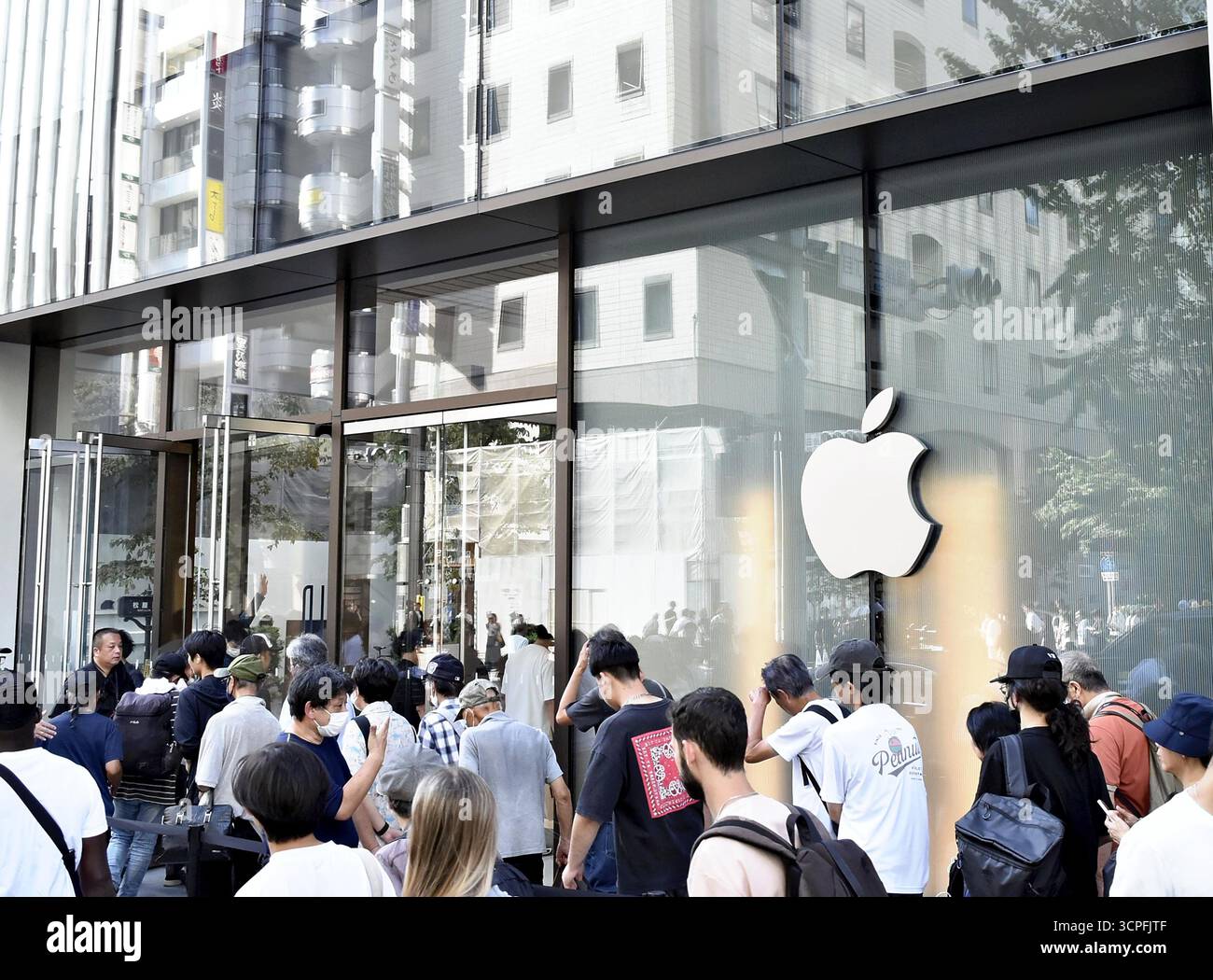 Apple reopens the Apple Ginza store after renovation in Ginza, Tokyo ...
