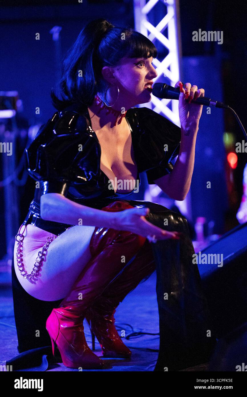 September 25, 2025: Megan Louise vocalist with Desire performing at the ...