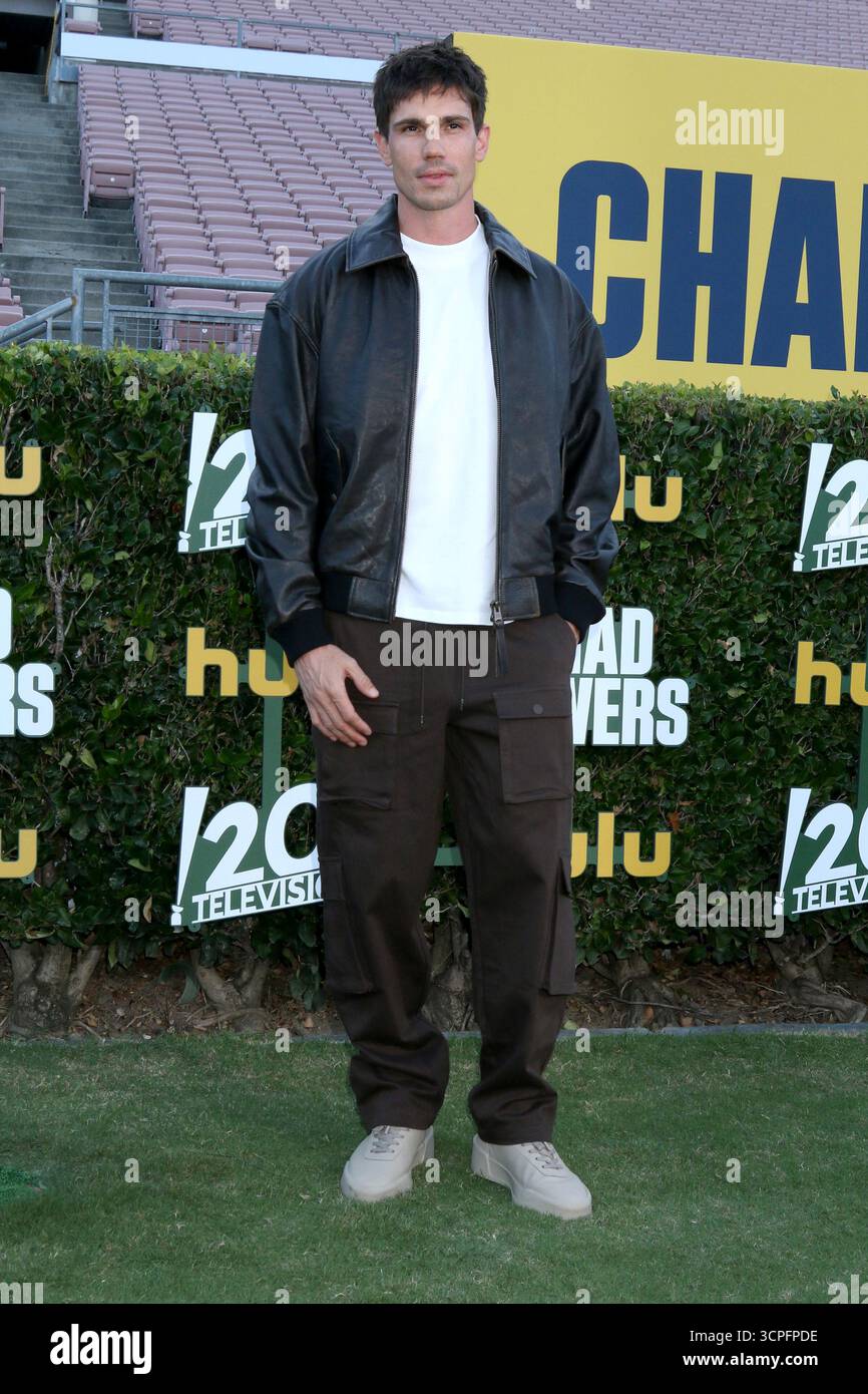Pasadena, USA. 25, September, 2025. Pictured left to right, Tanner ...