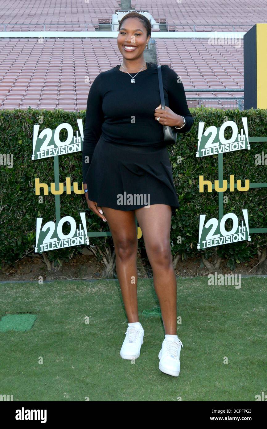 Pasadena, USA. 25, September, 2025. Pictured left to right, Tiahra ...