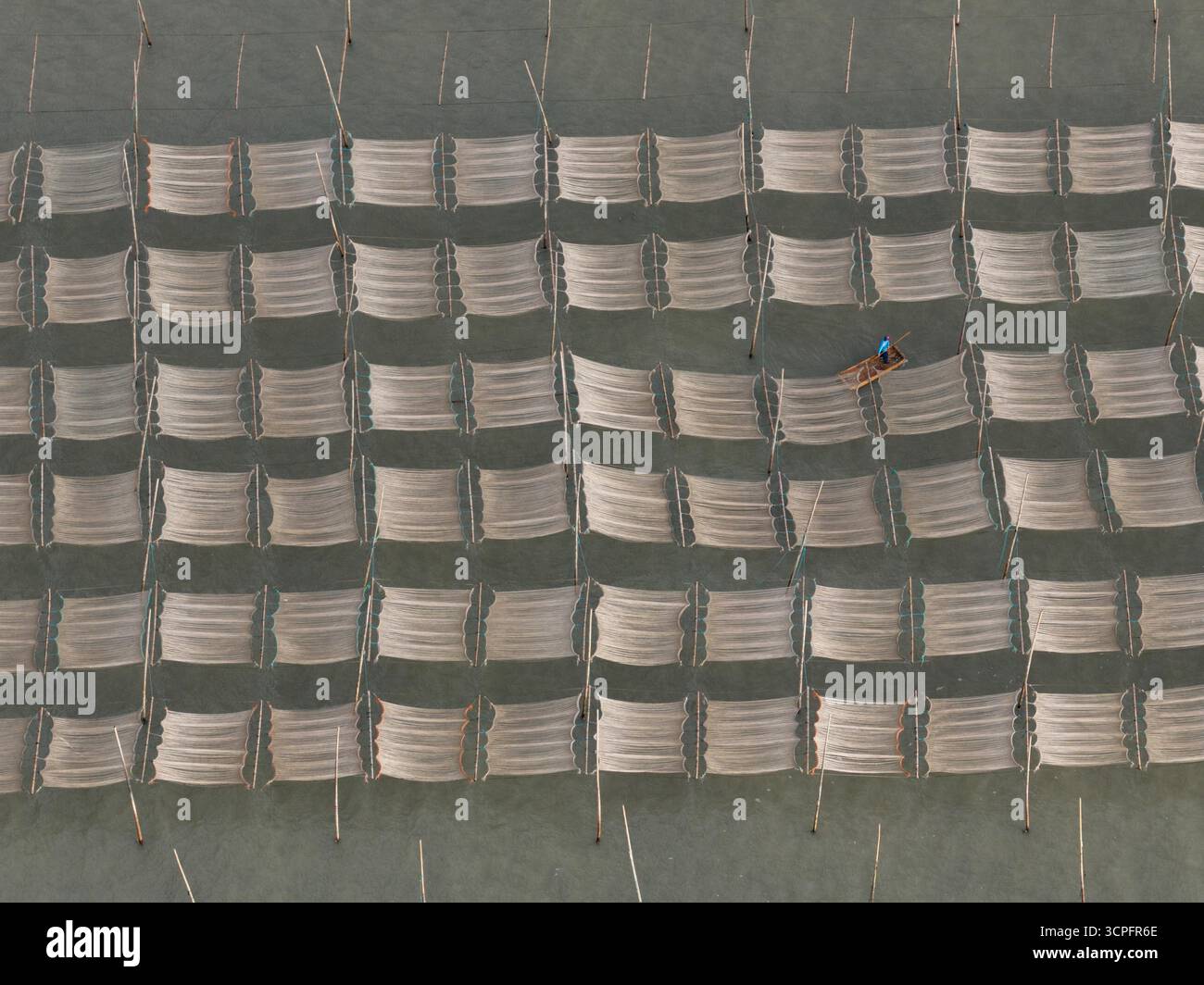 Aerial photo shows the "marine granary" in Ningde City, southeast China ...
