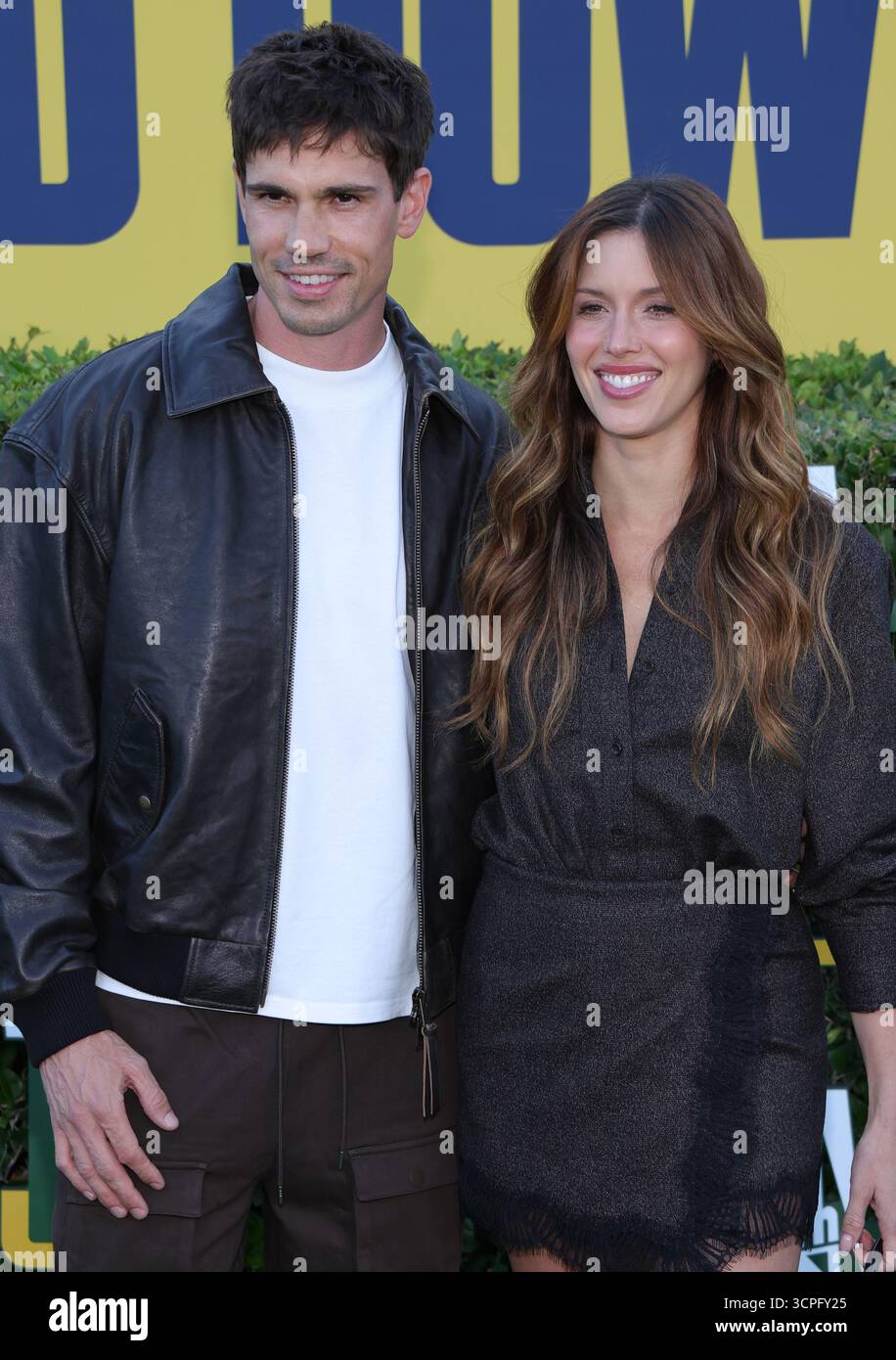 25 September 2025 . Pasadena, California - Tanner Novlan, Kayla Ewell ...