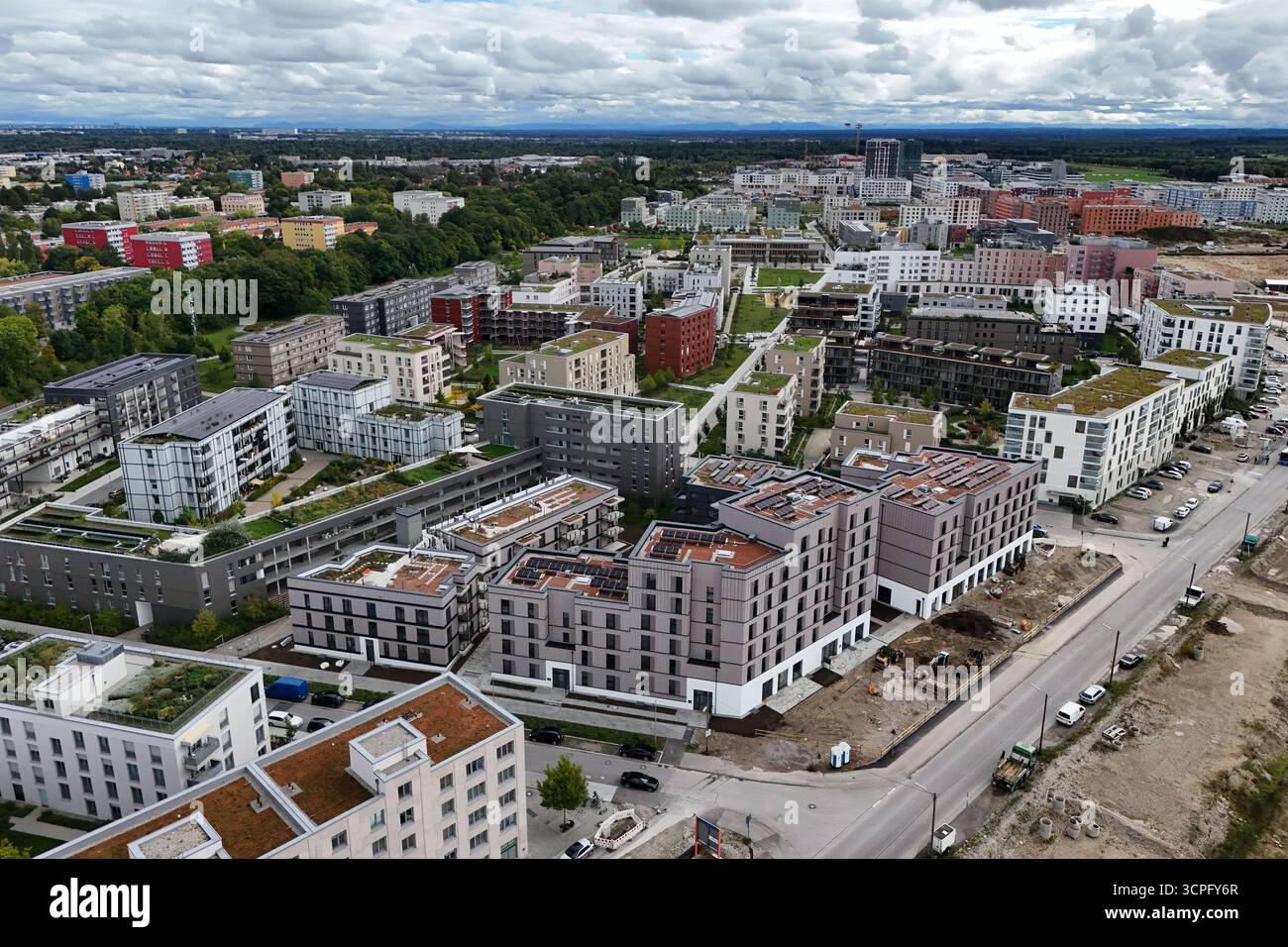 Freiham: The new district in western Munich. Housing construction in ...