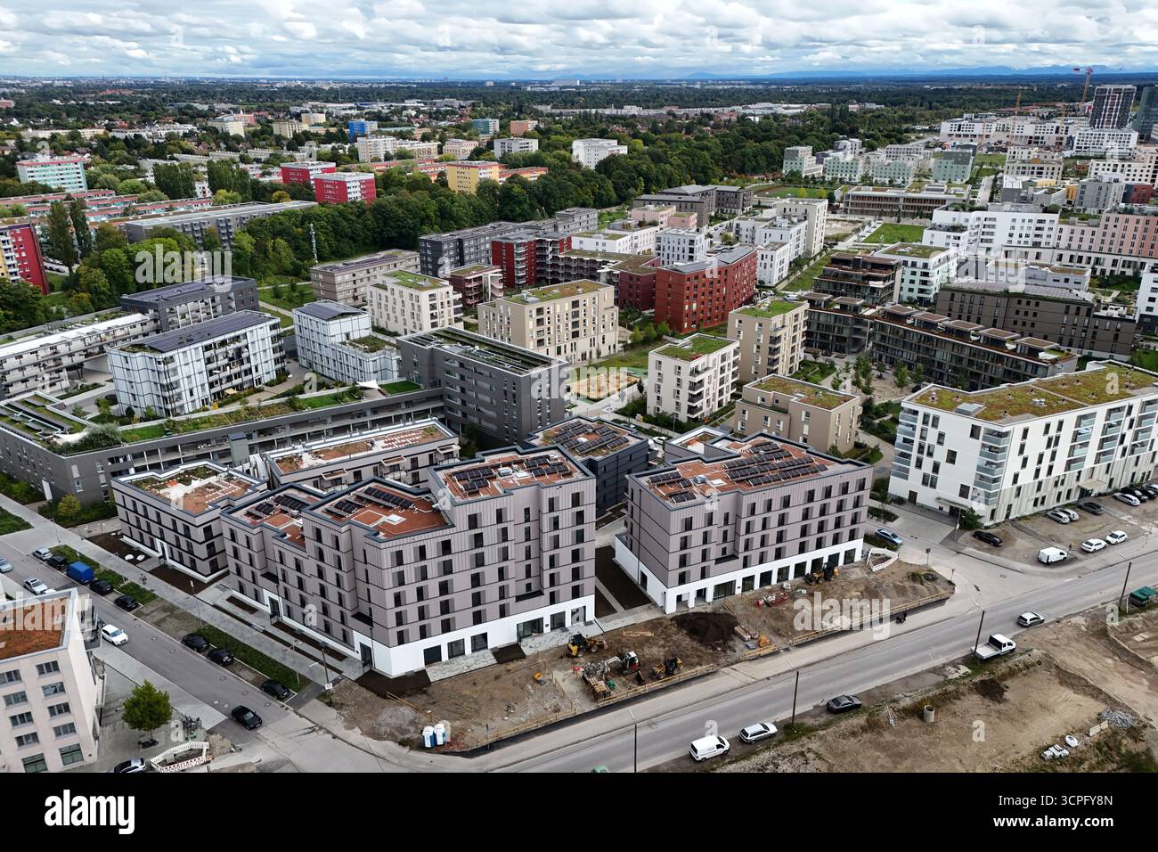 Freiham: The new district in western Munich. Housing construction in ...