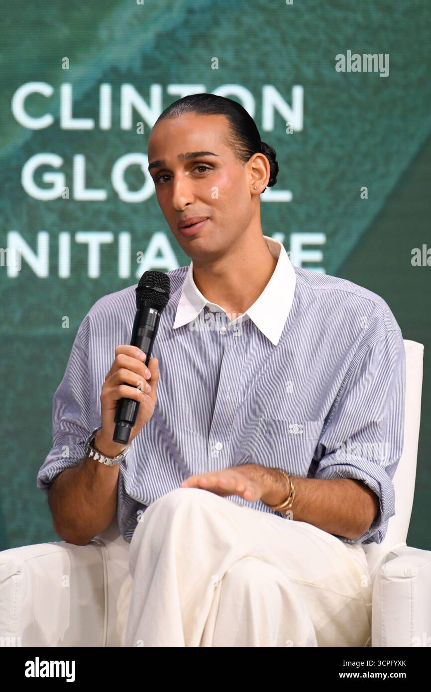 Cyrus Veyssi onstage at the Clinton Global Initiative 2025 Annual ...
