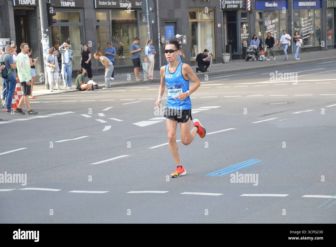 Berlin, Germany - September 21, 2025 - Japanese athlete Taiyo Iwasaki ...