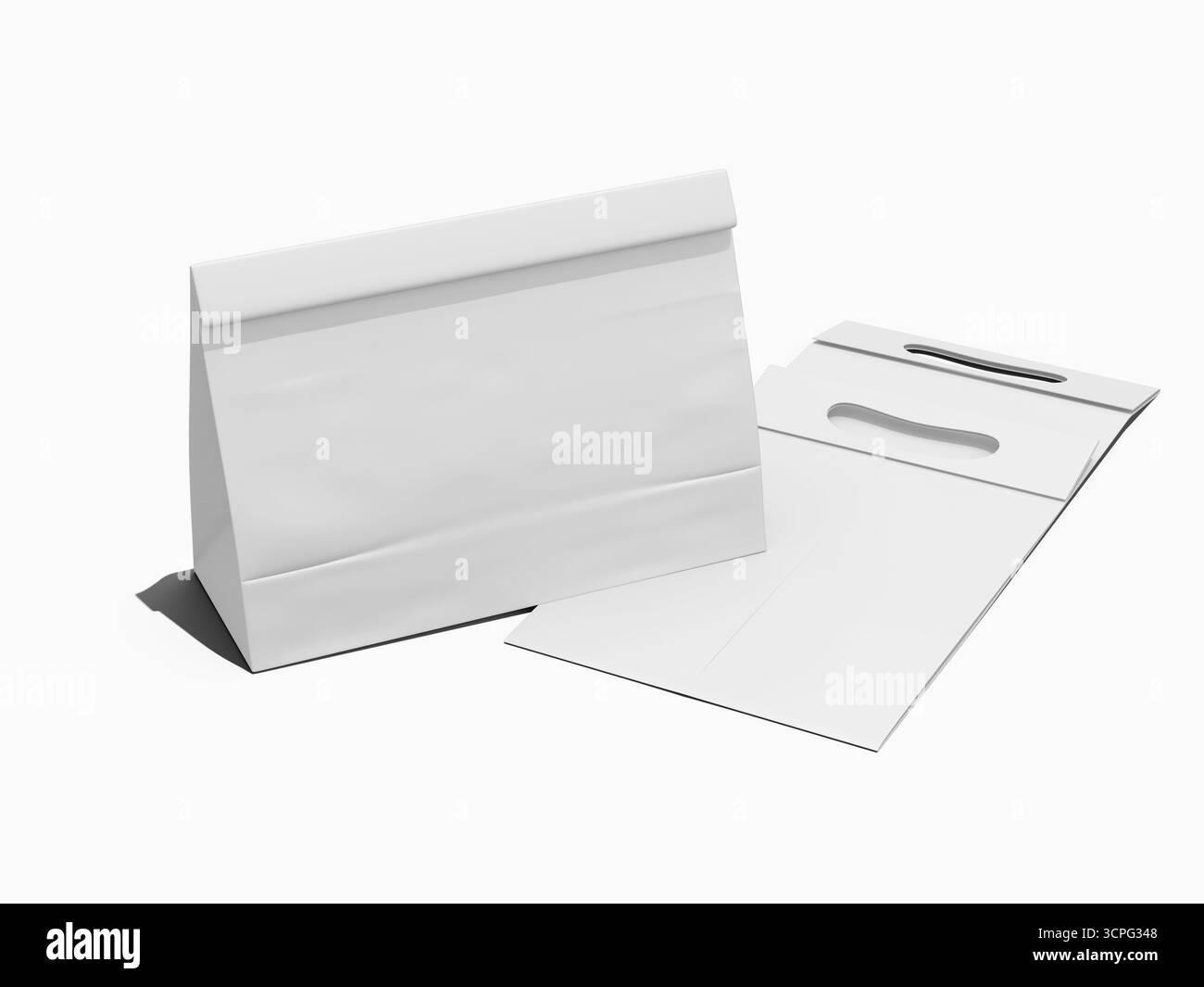 Paper grocery bag blank Cut Out Stock Images & Pictures - Alamy