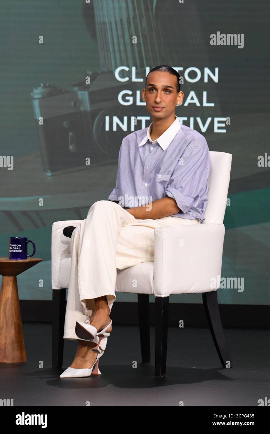 Cyrus Veyssi onstage at the Clinton Global Initiative 2025 Annual ...