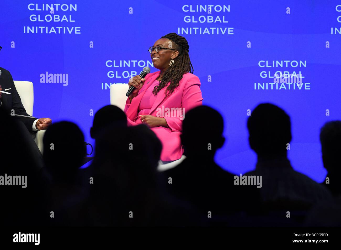 President of the Human Rights Campaign, Kelley Robinson onstage at the Clinton Global Initiative ...