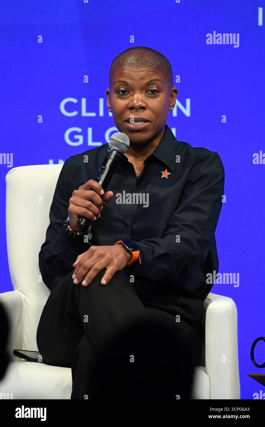 The Trevor Project CEO Jaymes Black onstage at the Clinton Global ...