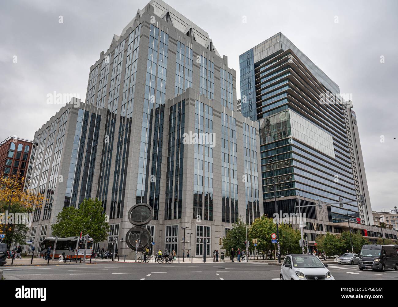 The Euroclear financial institution headquarters in Brussels, Belgium ...
