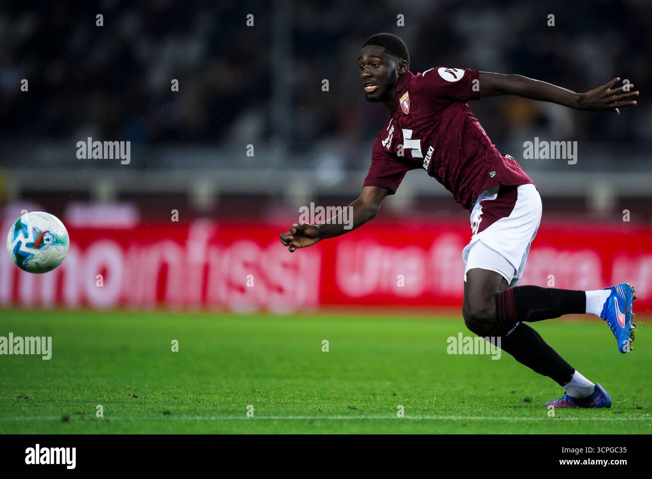 Ali Dembele of Torino FC in action during the Coppa Italia football ...