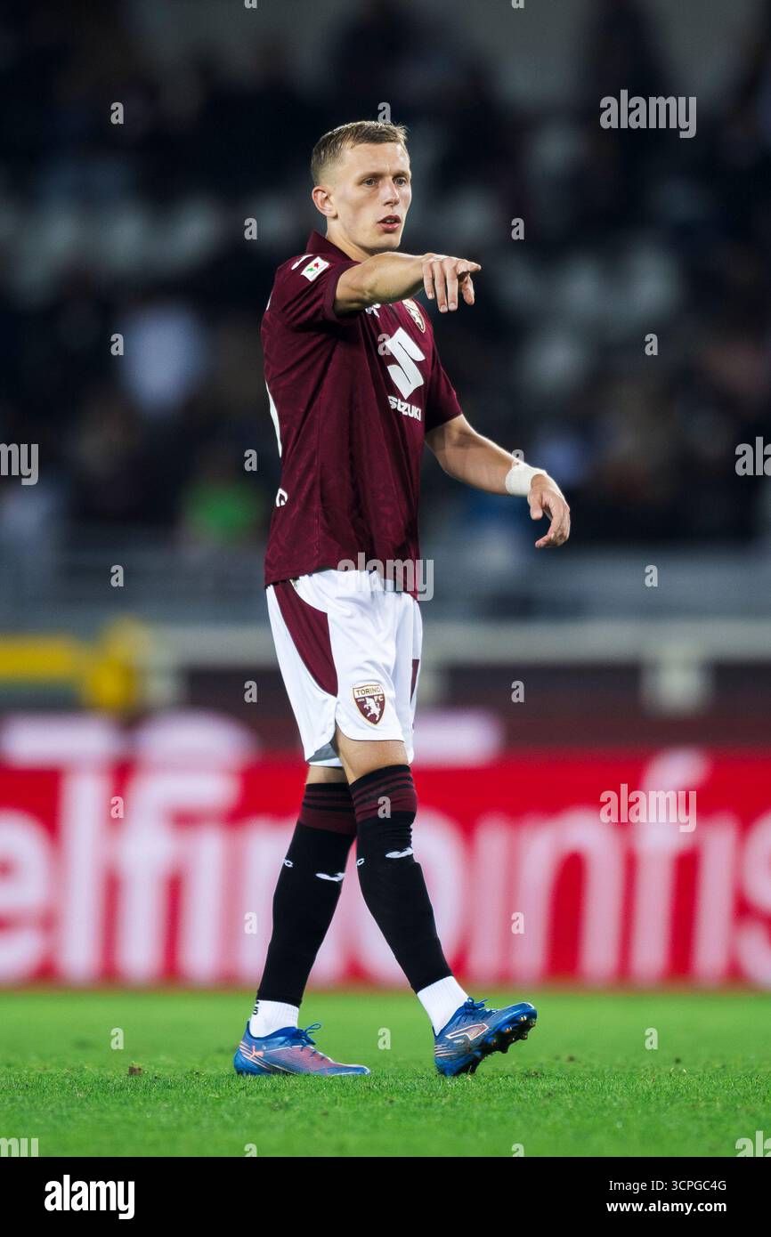 Marcus Pedersen of Torino FC gestures during the Coppa Italia football ...