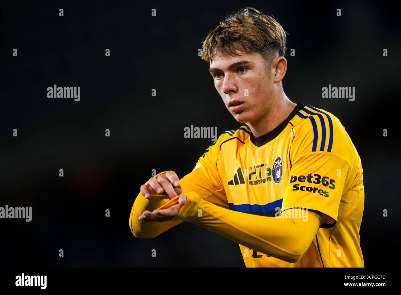 Louis Buffon of Pisa SC gestures at the end of the Coppa Italia ...