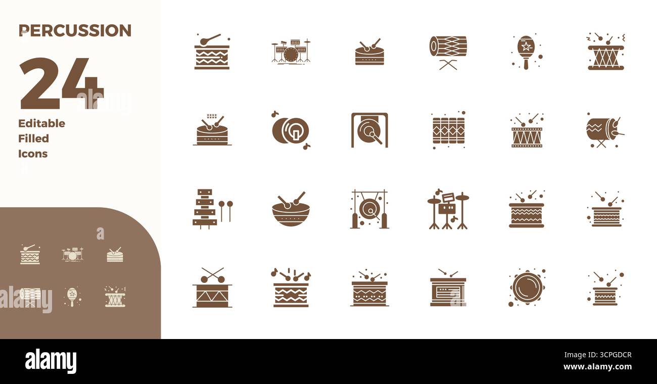 Percussion parts Stock Vector Images - Alamy