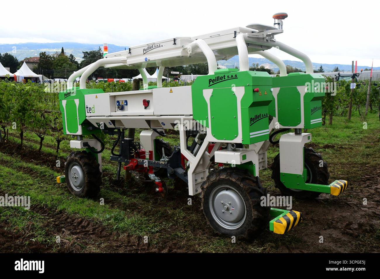 Ted robot for weeding vines seen at the Tech et Bio international ...