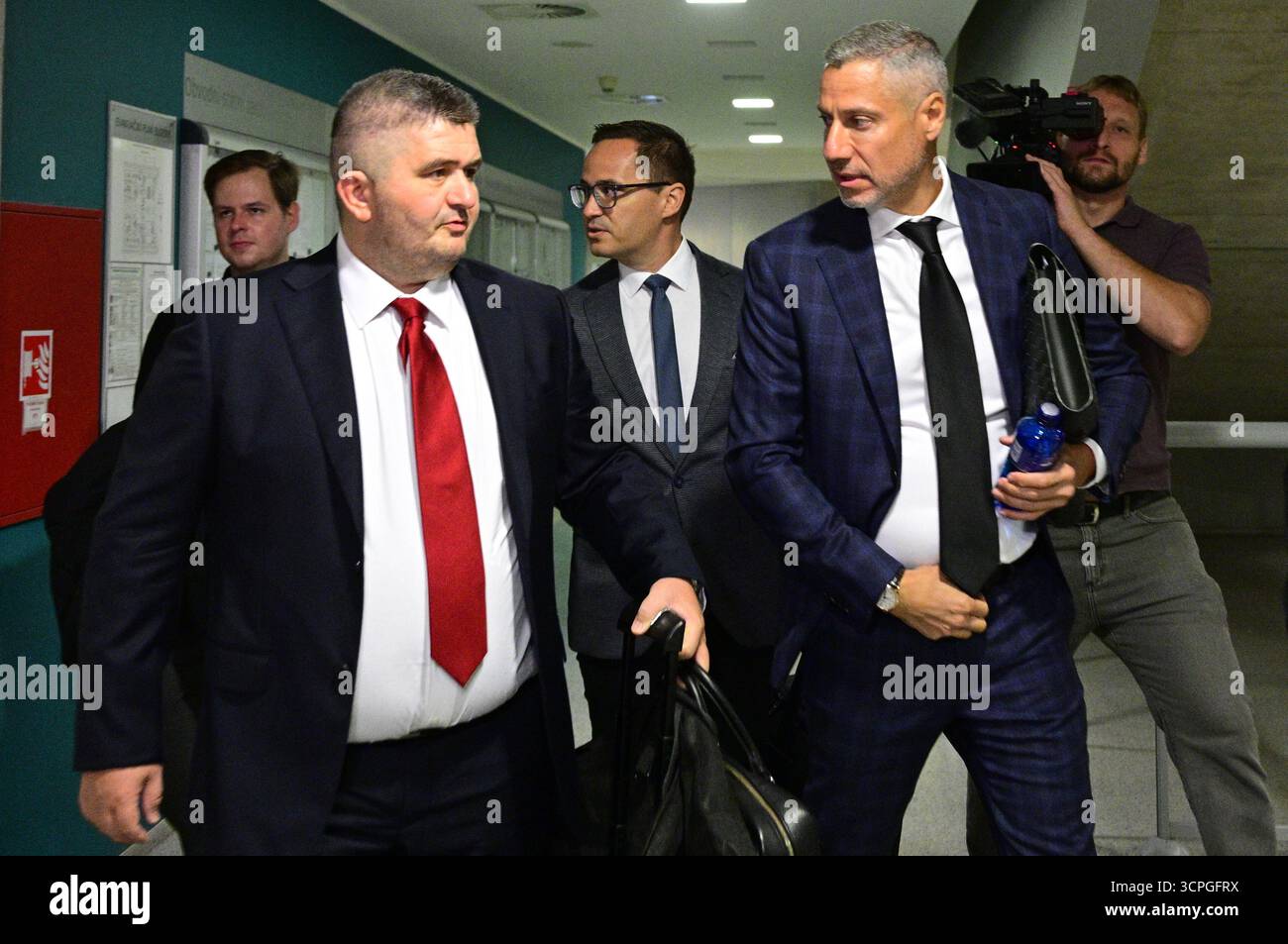 Businessman Michal Redl (right) pleaded not guilty in the case of ...