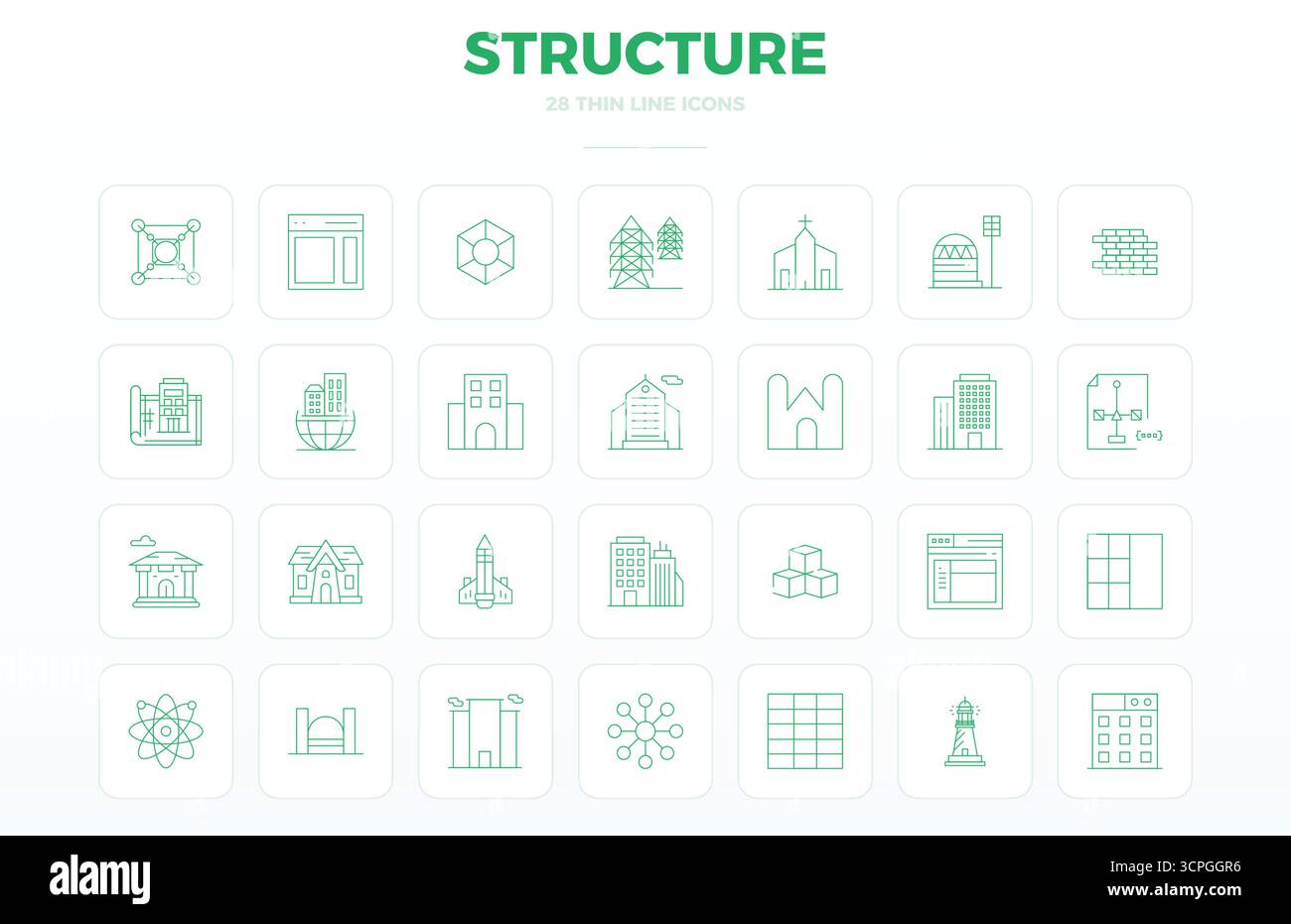 Beautifully rendered 28 Thin Outline PIXEL perfect vector icons for ...