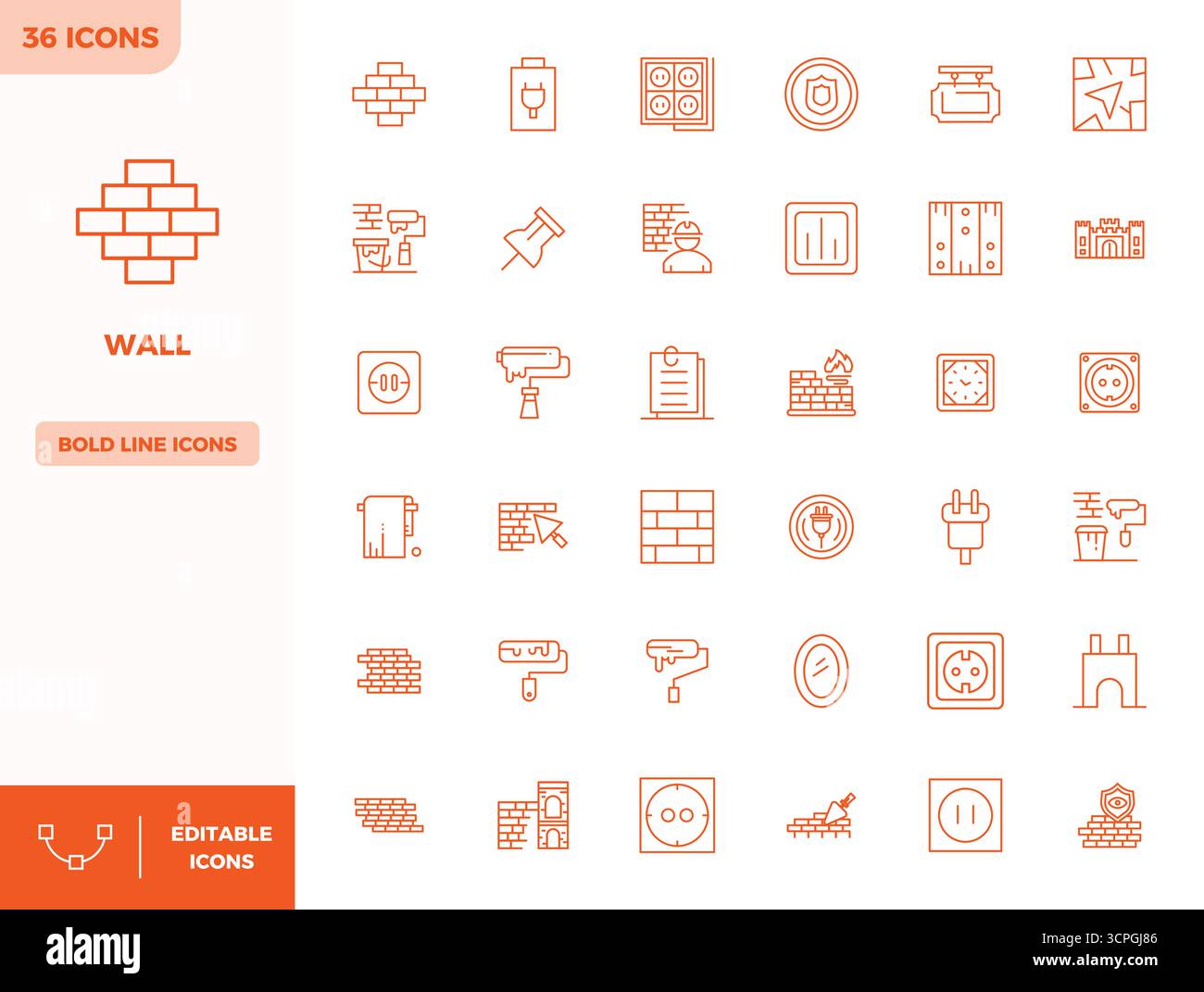 Wall elevation design featuring Stock Vector Images - Alamy