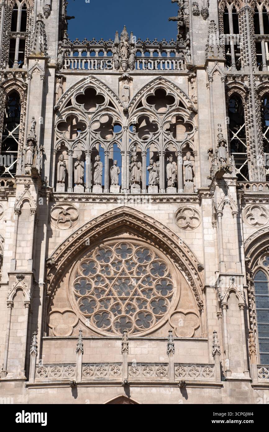 Detail of the West Facade of Burgos Cathedral Stock Photo - Alamy