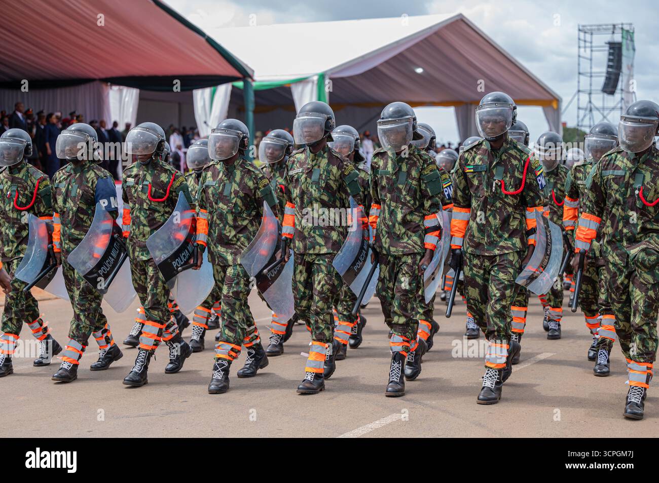 Maputo, Mozambique. 25th Sep, 2025. A military parade is held during ...