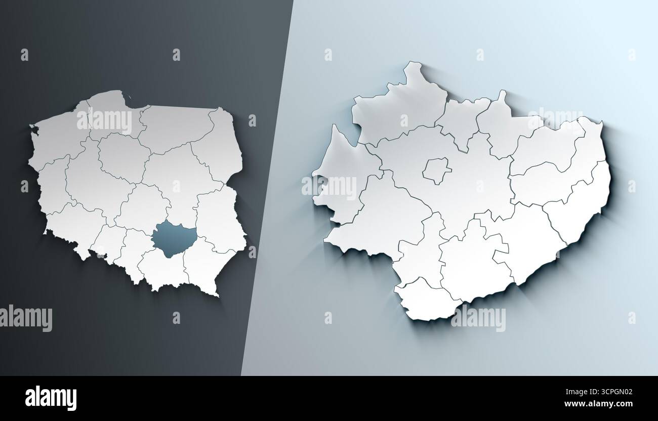 Poland map borders infographic hi-res stock photography and images - Alamy
