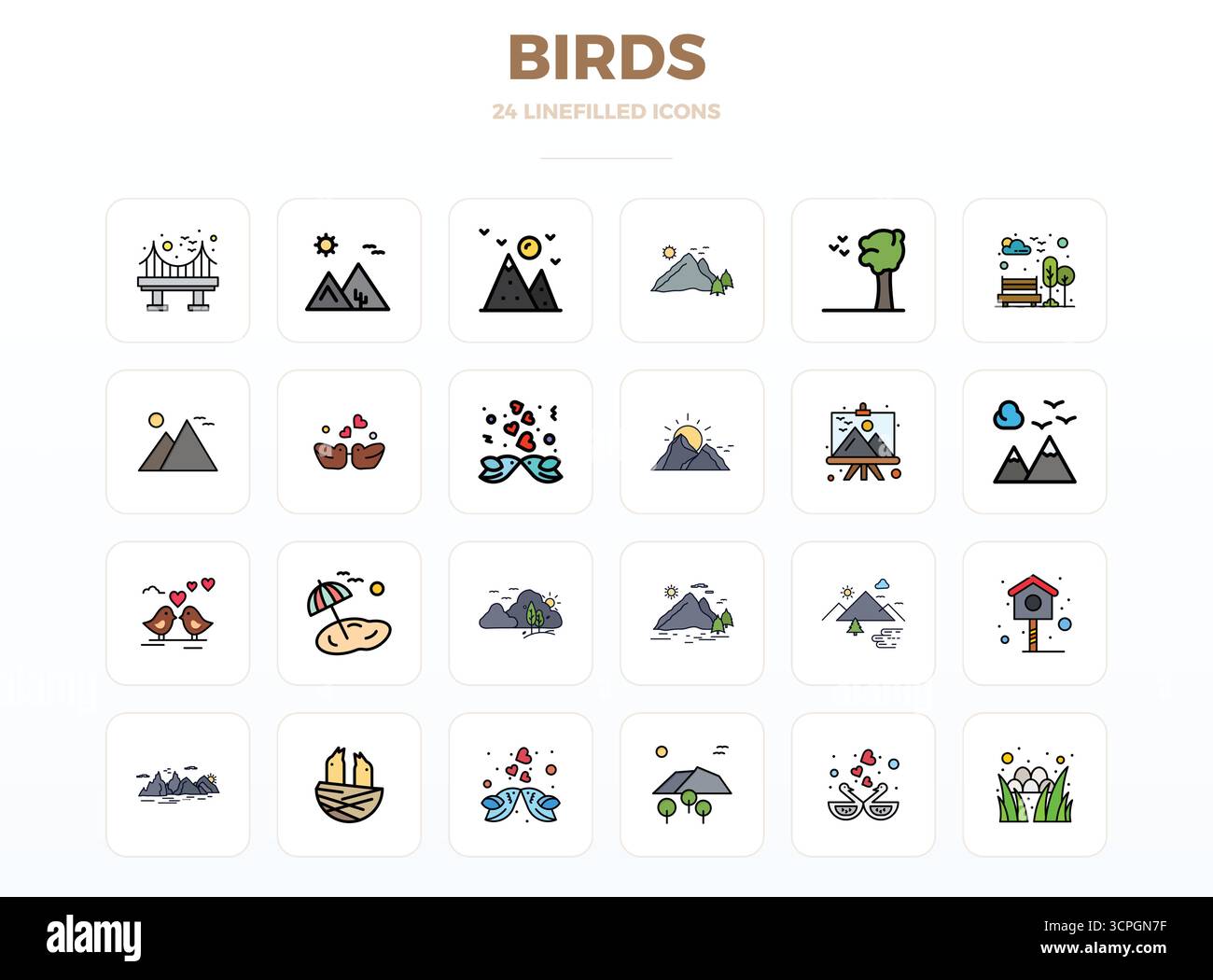 City bird sanctuary Stock Vector Images - Alamy