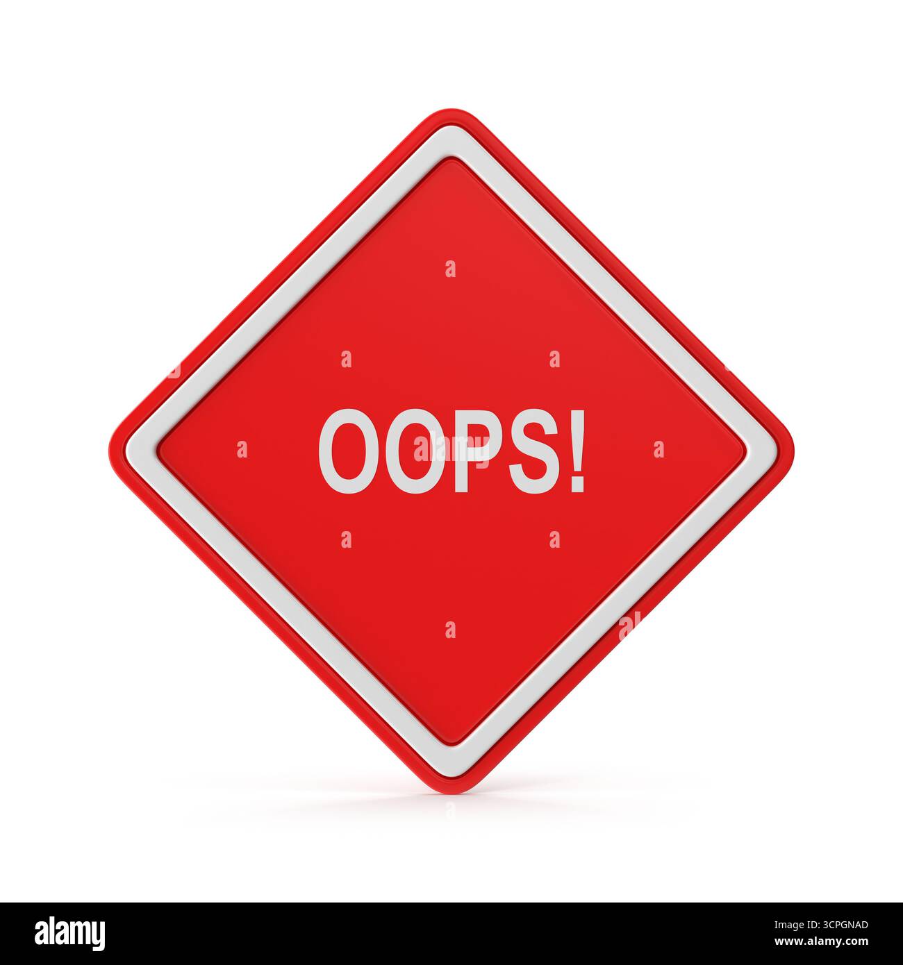Emergency sticker red warning Cut Out Stock Images & Pictures - Alamy