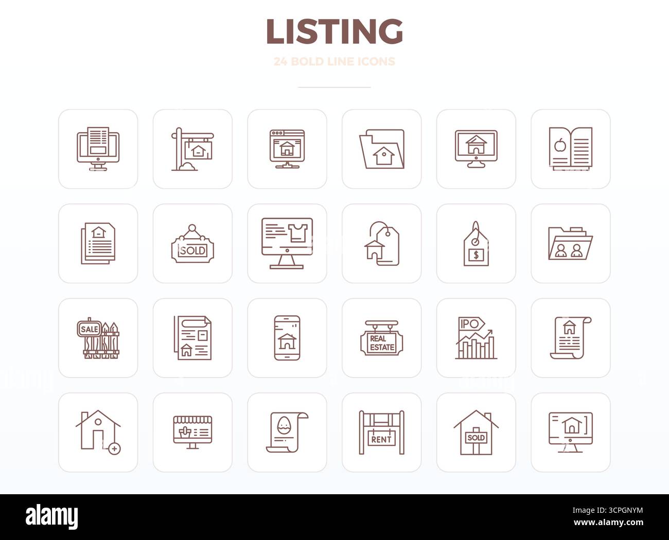 Concise list view Stock Vector Images - Alamy