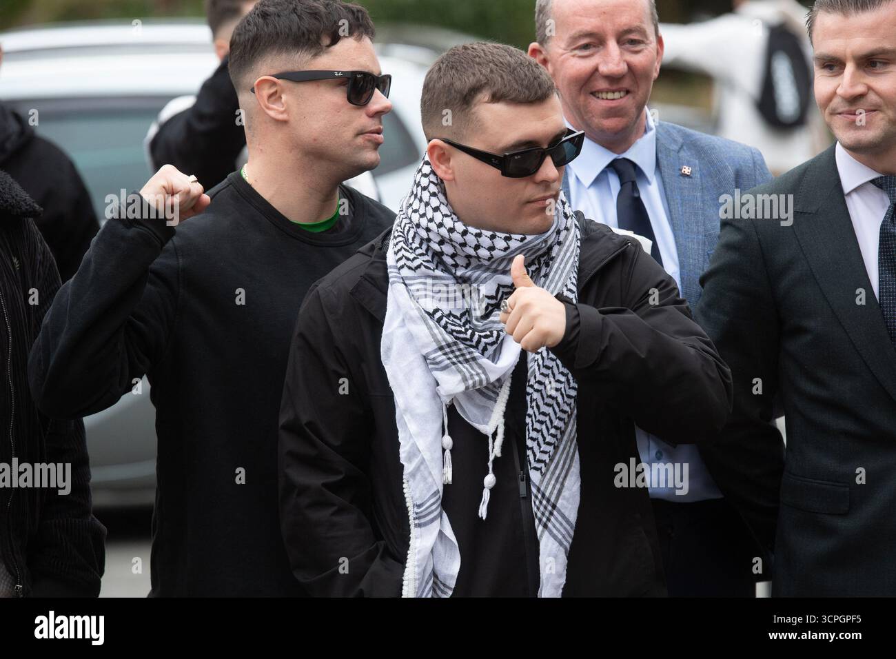 London, UK. 26 Sep 2025. Pictured: Móglaí Bap (Naoise Ó Cairealláin) and Mo Chara (Liam Óg Ó ...