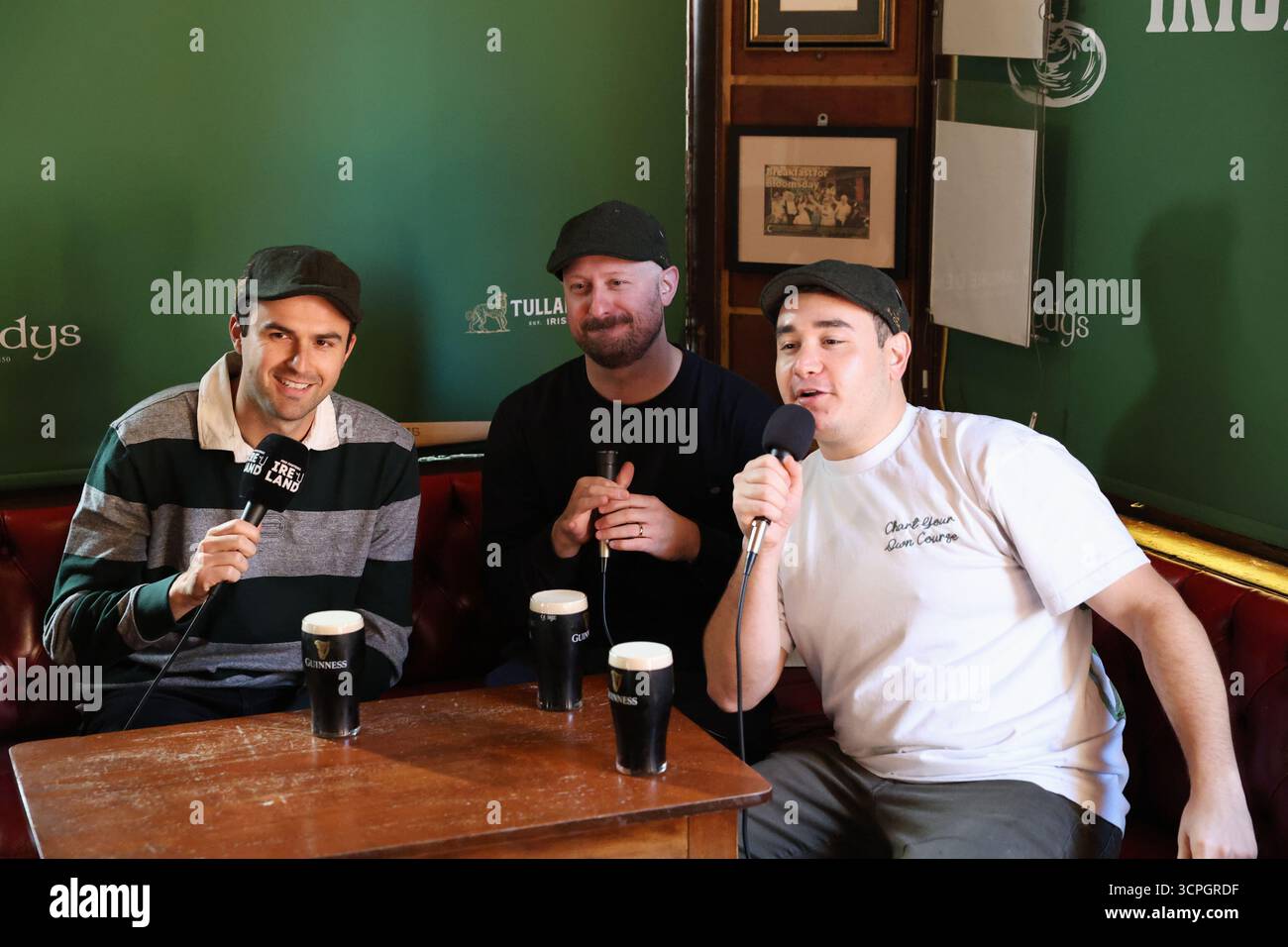 From left, Craig Horlbeck, Danny Kelly, and Danny Heifetz record The ...