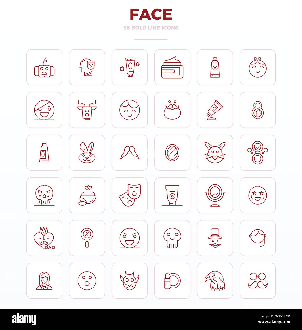 Pixel face crowd Cut Out Stock Images & Pictures - Alamy