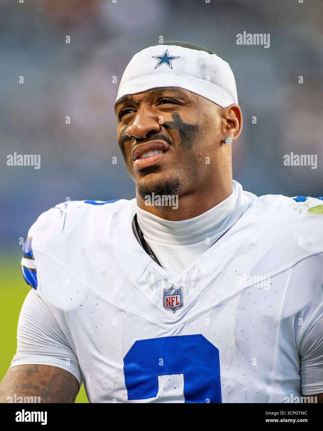 September 21, 2025: Dallas Cowboys KaVontae Turpin (9) walks off the ...