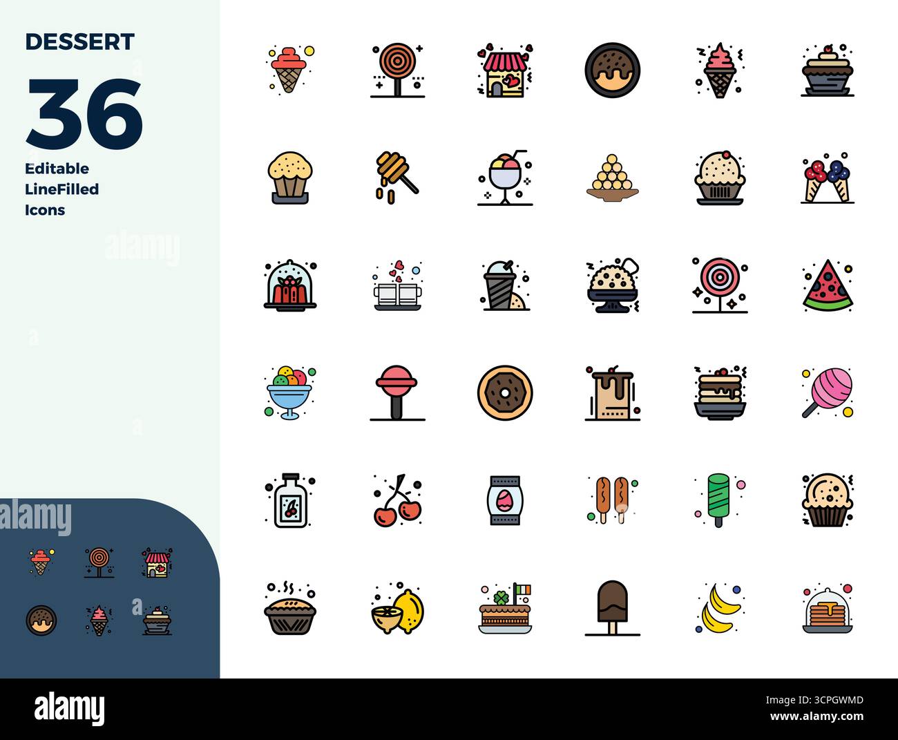 Comprehensive bundle featuring 36 vector icons in Duotone design for ...