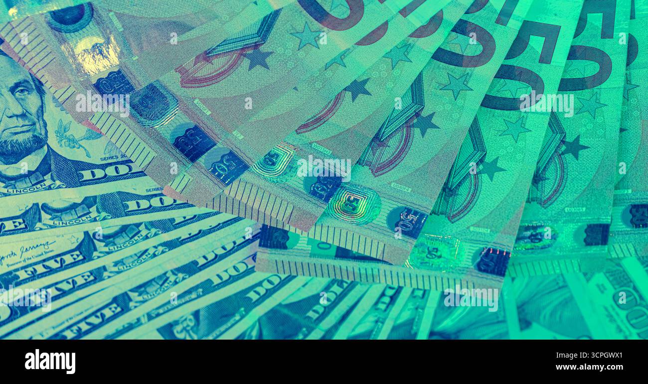Stack dollar banknotes gradient hi-res stock photography and images - Alamy