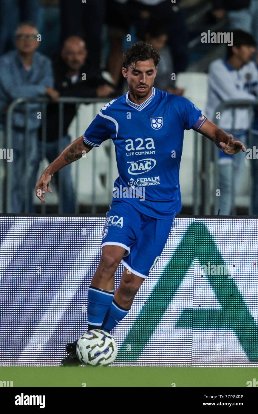 Brescia, Italia. 25th Sep, 2025. Davide Balestrero (Union Brescia ...