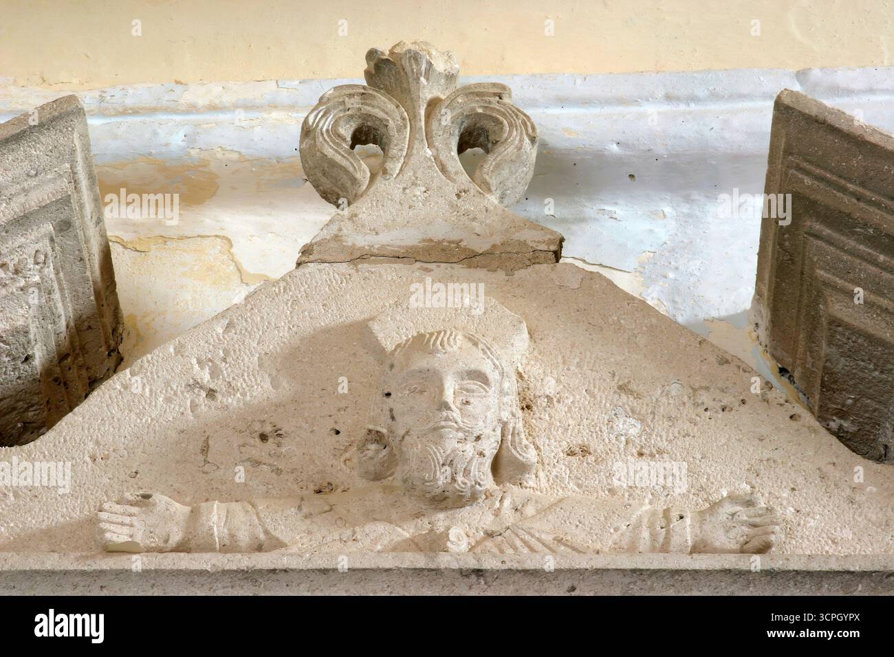 God the Father, statues on the altar of Saint Lucia in the Church of ...