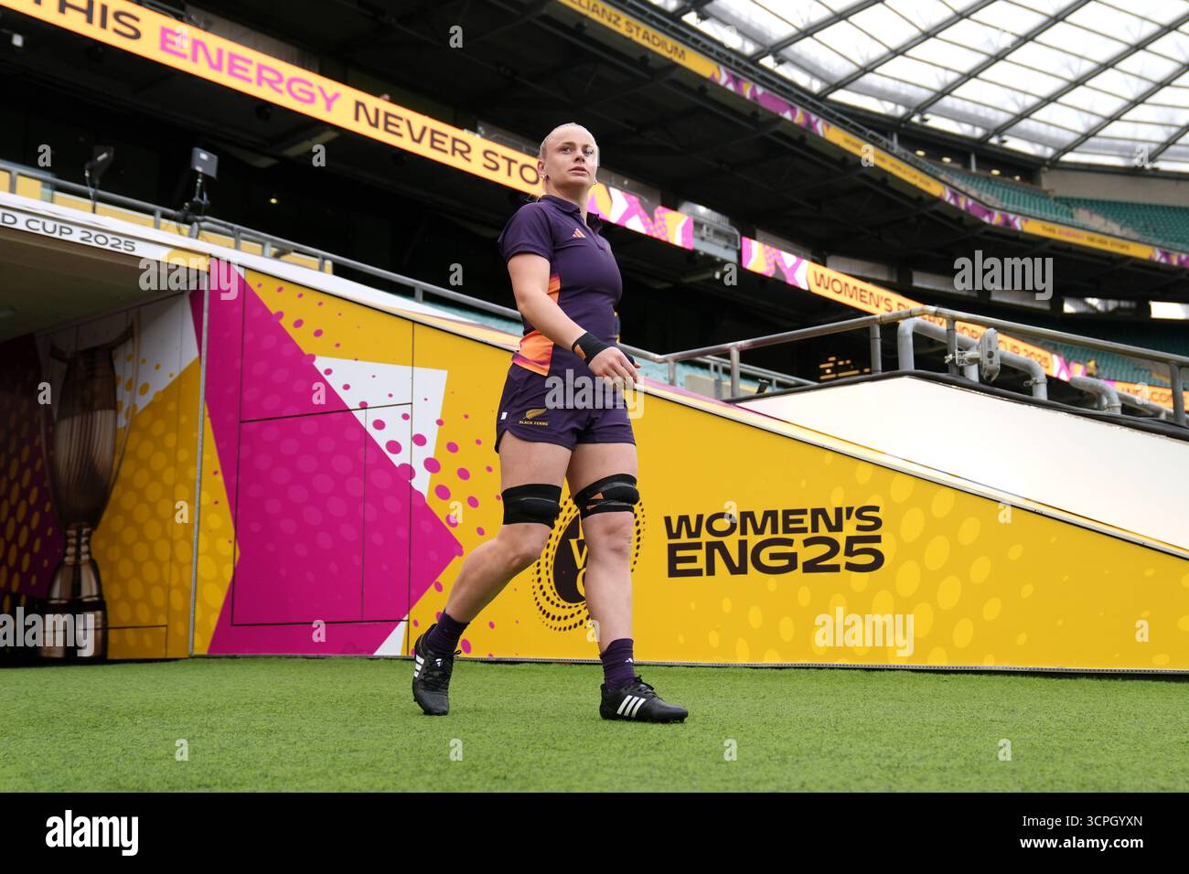 New Zealand's Jorja Miller during the team run at the Allianz Stadium ...