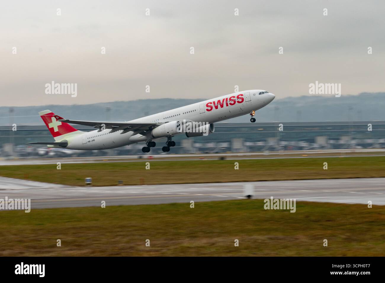 Zurich, Switzerland, January 22, 2025 HB-JHB Swiss Airbus A330-343 ...