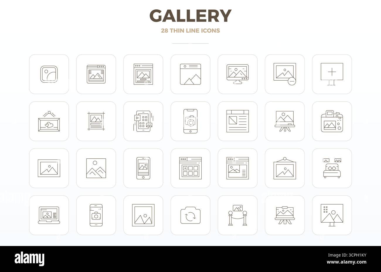 Curated content feed Stock Vector Images - Alamy