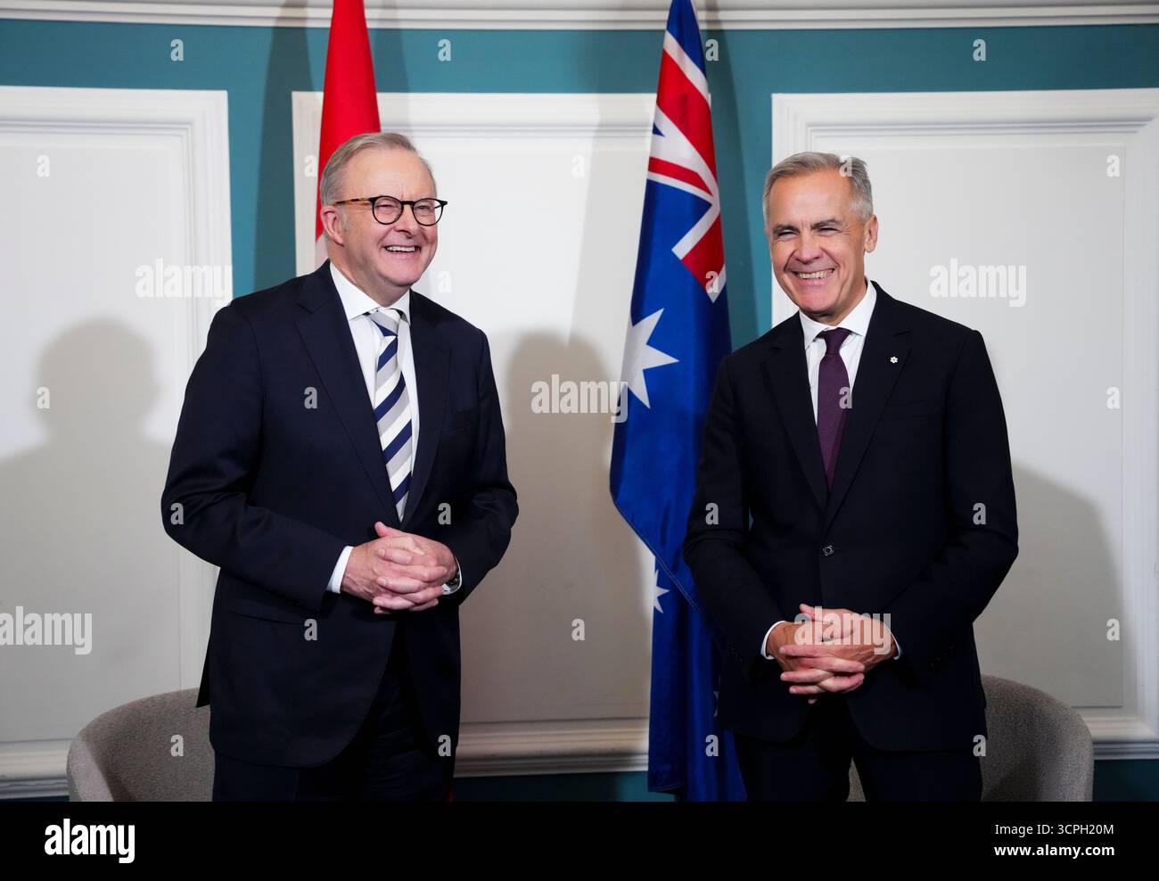 Prime Minister Mark Carney takes part in a bilateral meeting with ...