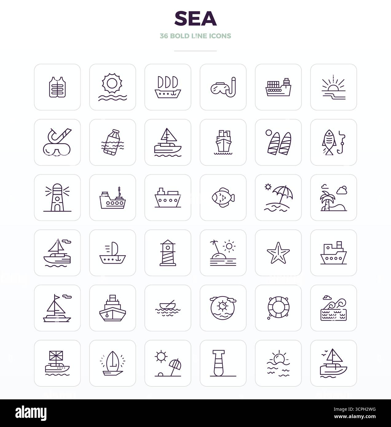 Nautical chart icon Cut Out Stock Images & Pictures - Alamy