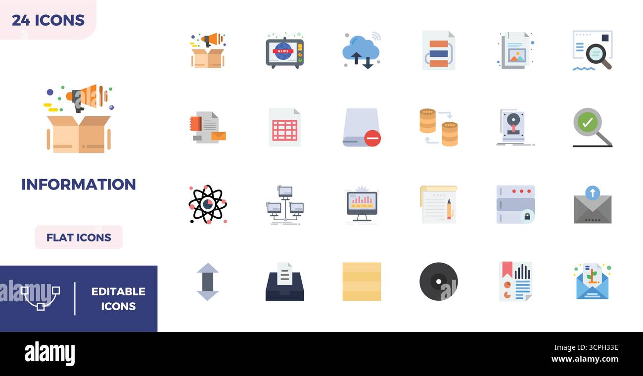 State-of-the-art bundle featuring 24 PIXEL perfect vector icons ...
