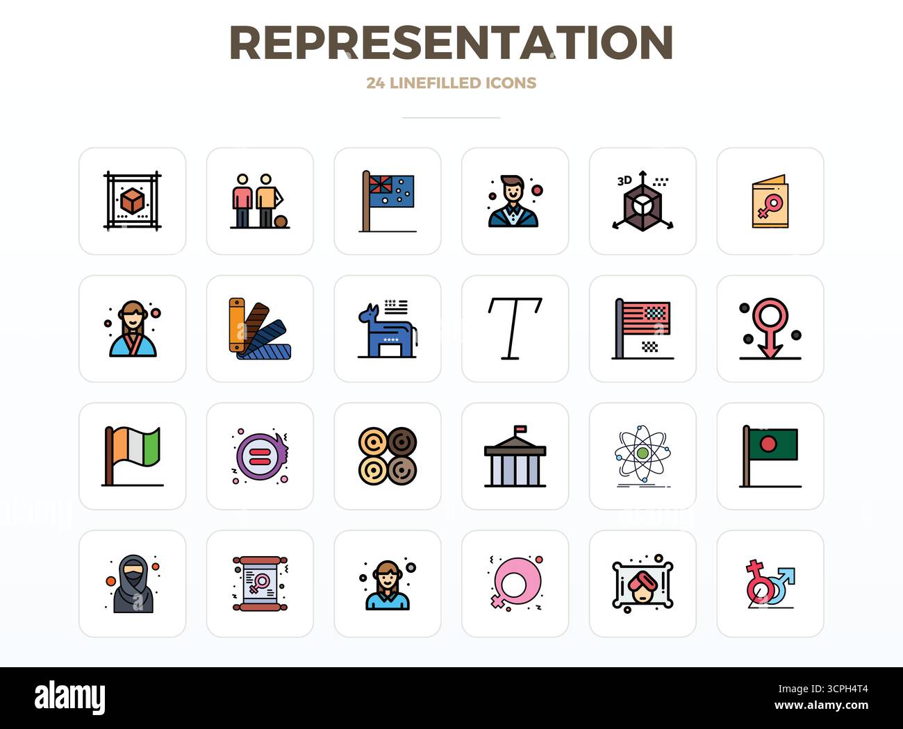 Discover a set of 24 LineFill vector icons crafted for the ...