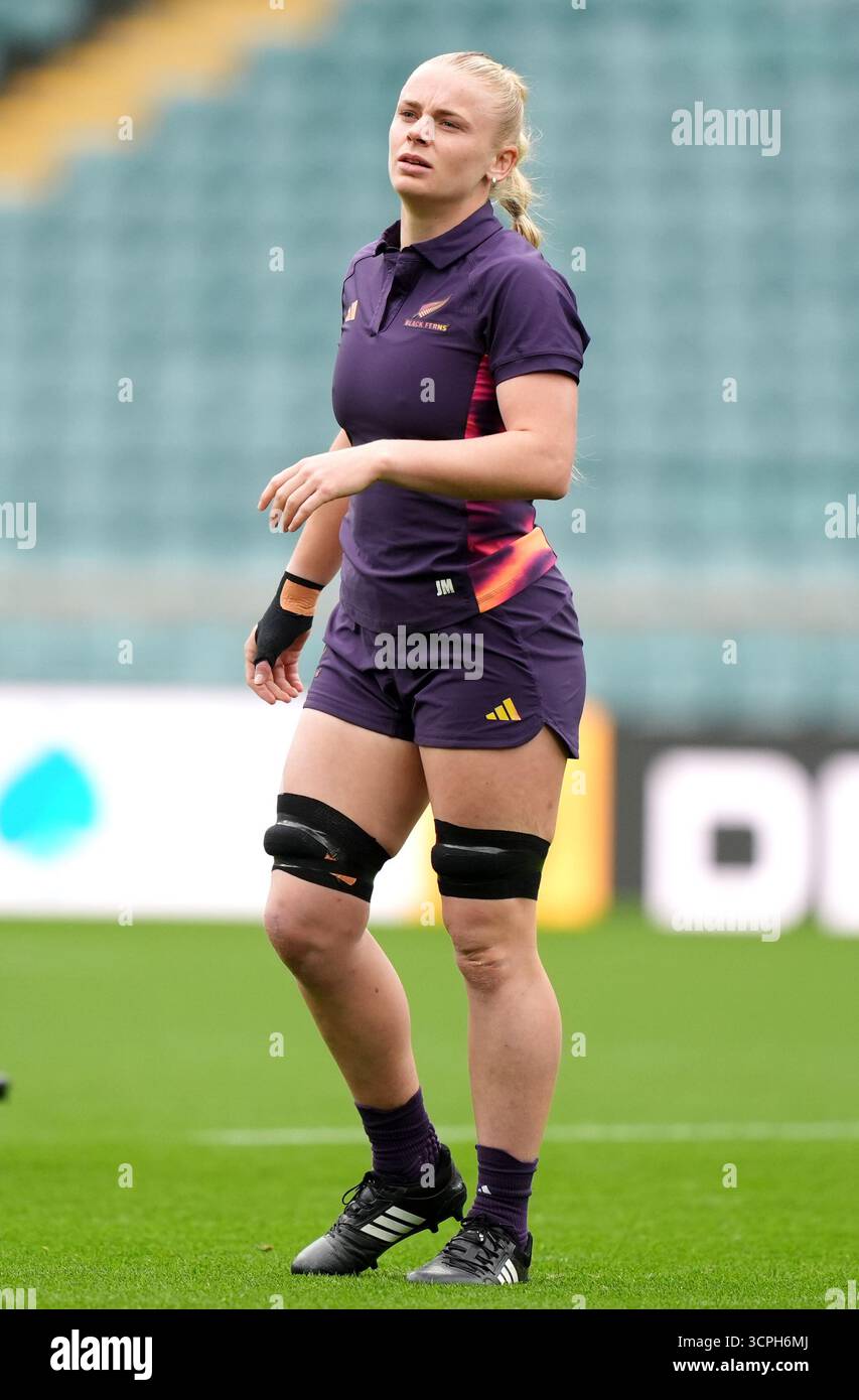 New Zealand's Jorja Miller during the team run at the Allianz Stadium ...