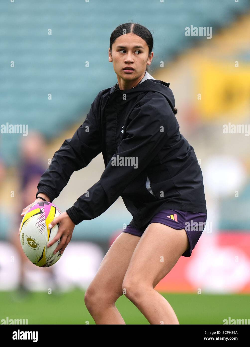 New Zealand's Braxton Sorensen-McGee during the team run at the Allianz ...