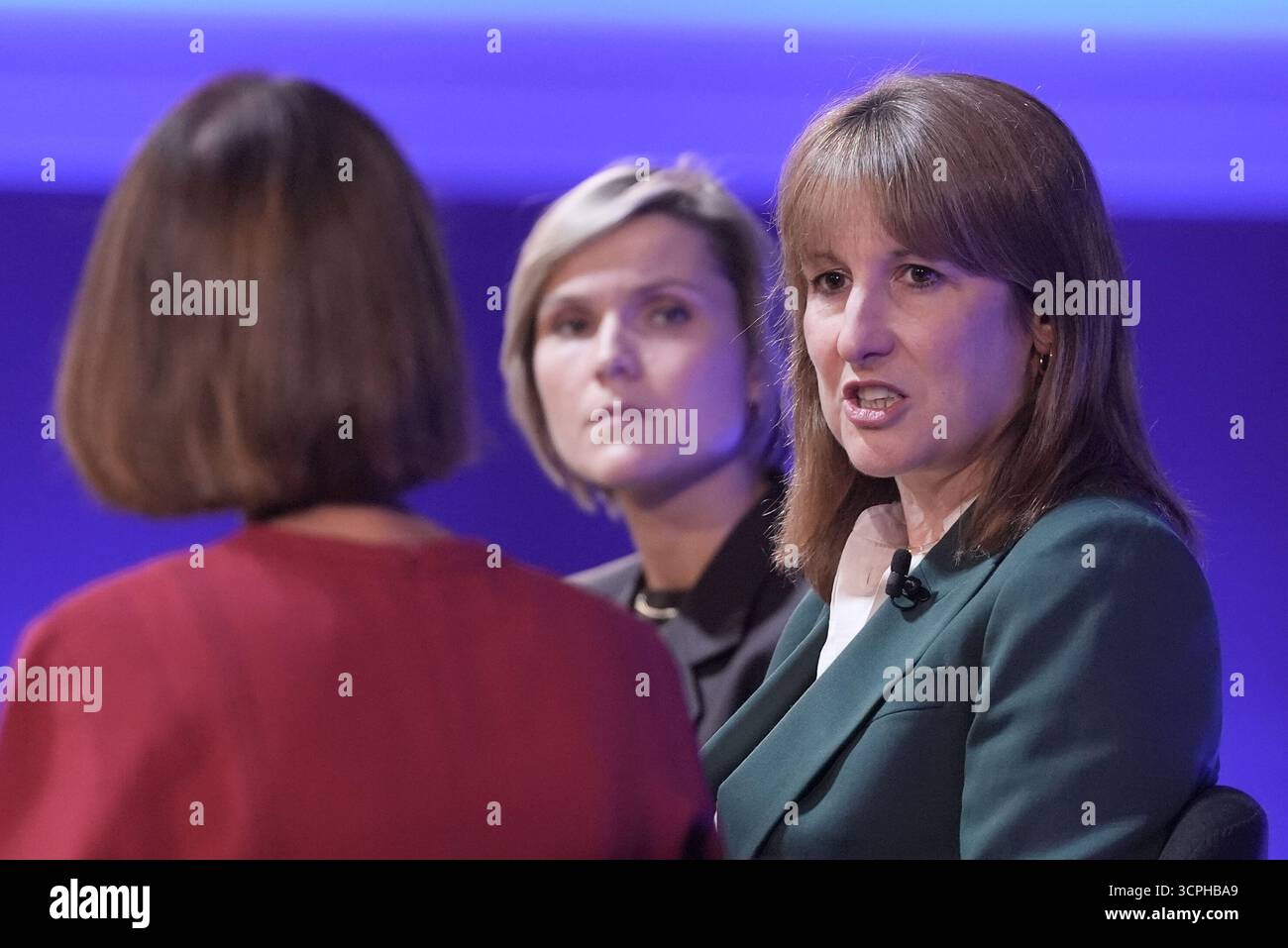 Chancellor of the Exchequer Rachel Reeves speaks during the Global ...