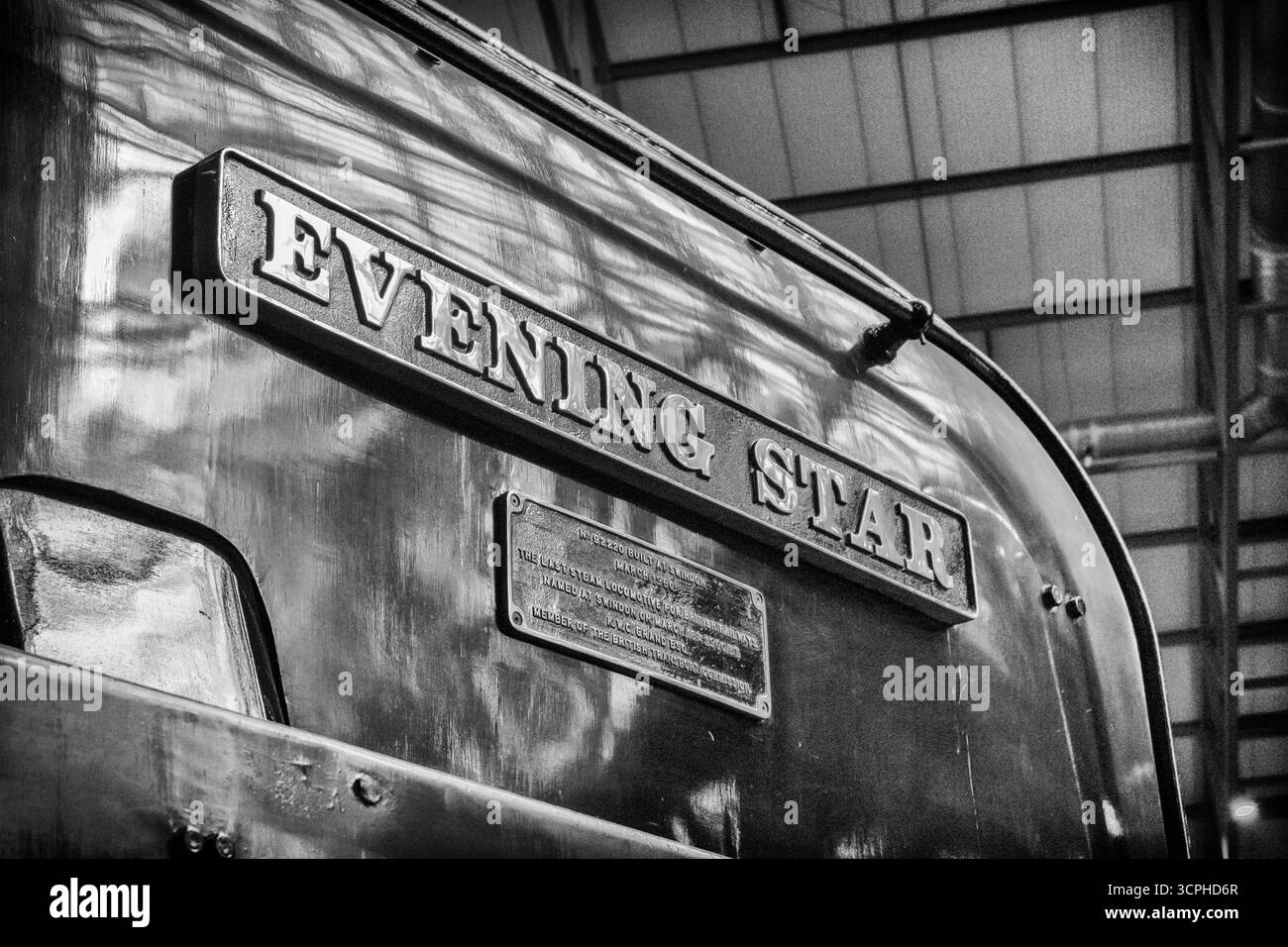 Nameplate and Commemorative Plaque of'Evening Star' the Last Steam ...
