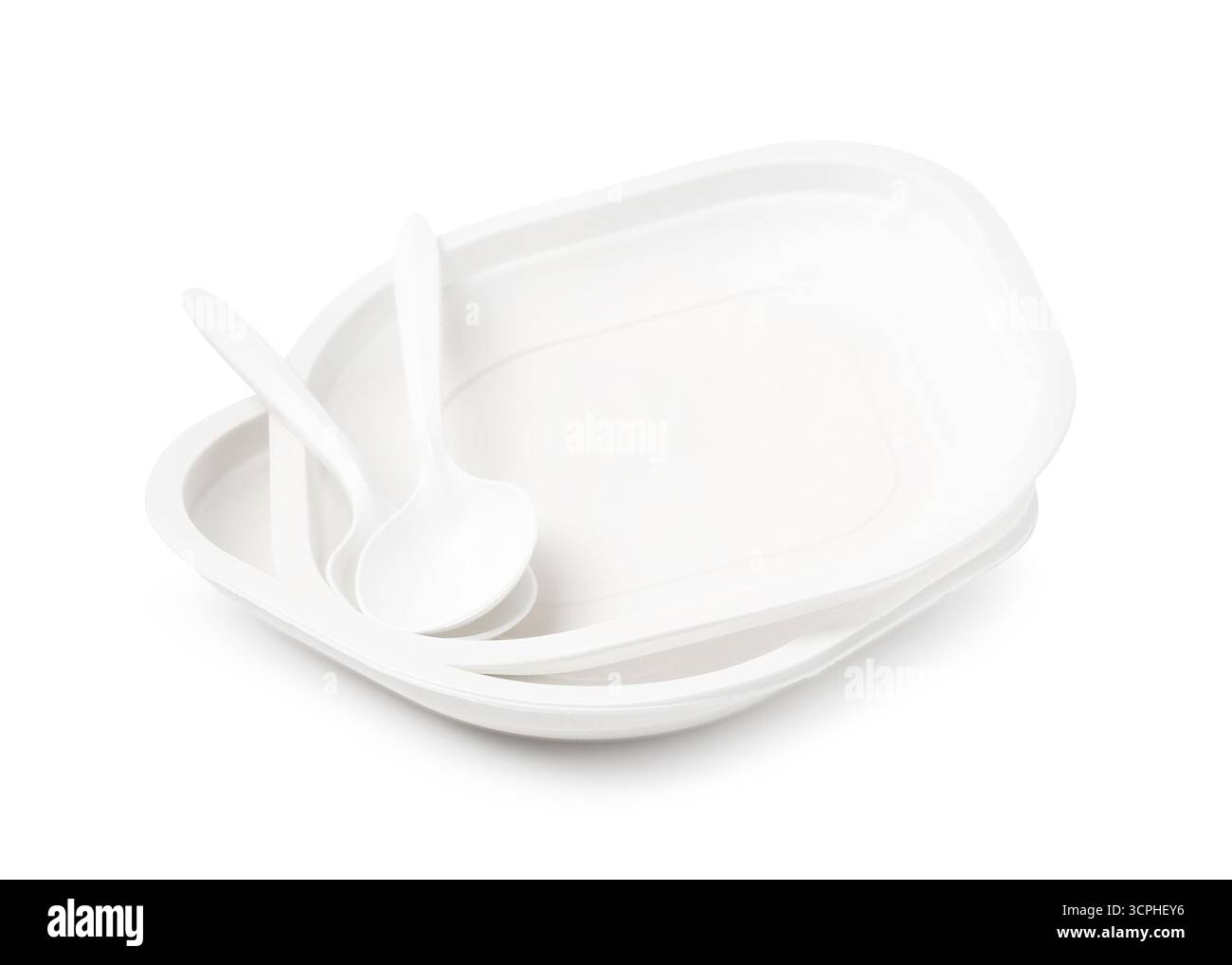 Disposable white plastic plates hi-res stock photography and images - Alamy